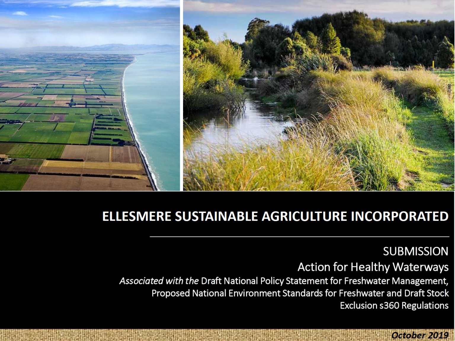 NPS for Freshwater Management | Ellesmere Sustainable Agriculture